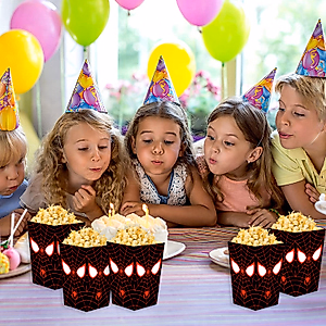 20PCS Spidey Party Favor Miles Morales Popcorn Boxes Spiderman Goodie Boxes for Spidey And His Amazing Friends Party Supplies