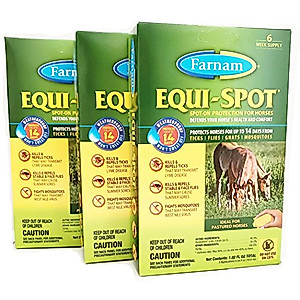 Equi-spot: Spot-On Fly Control for Horses (3 10mL Tubes)