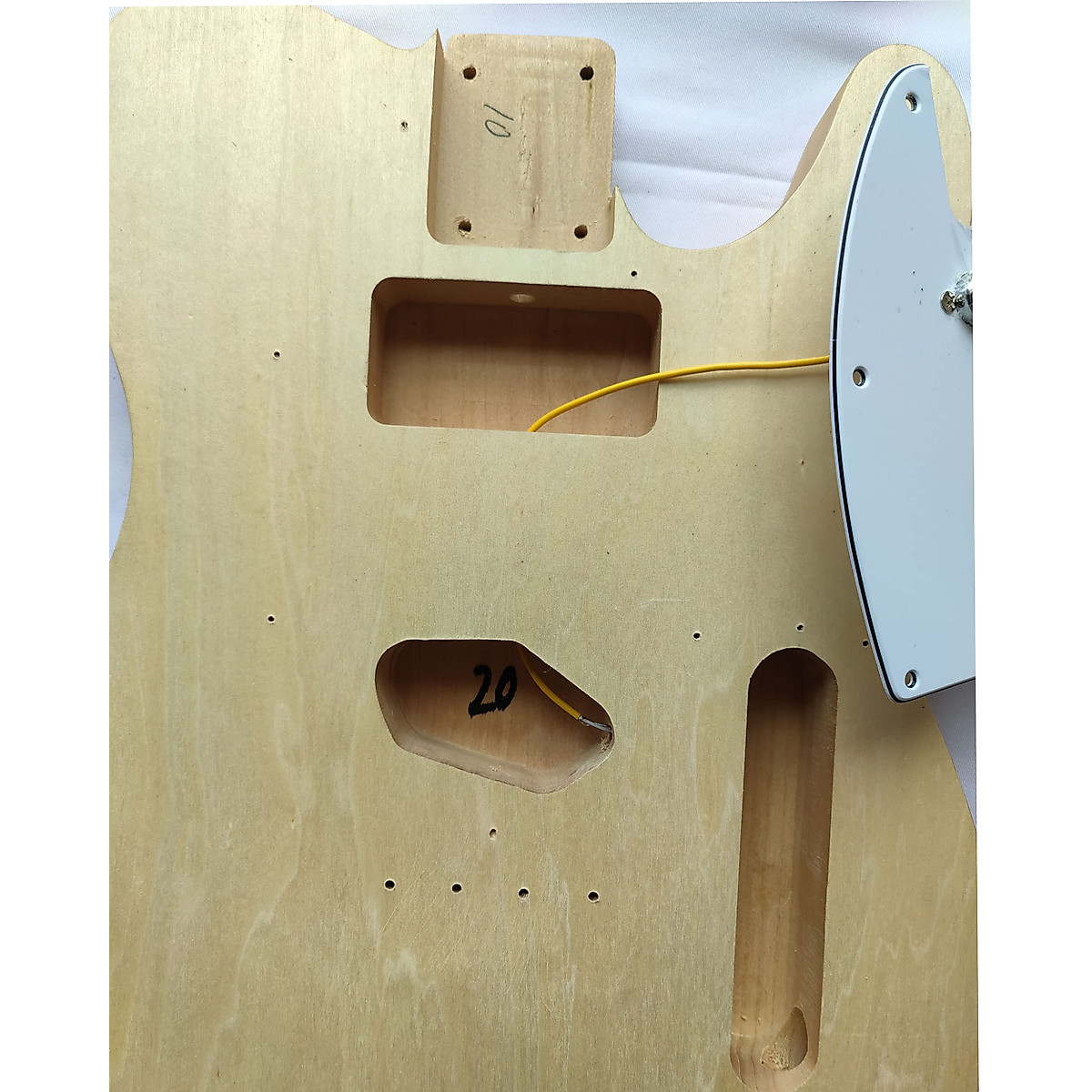 HENGYEE DIY Electric Guitar Kits 6 String Right Handed with Basswood Body maple neck & Rosewood fingerboard Chrome Hardware Build Your Own Guitar