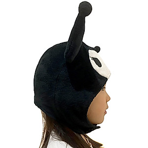 Sanrio Kuromi Fluffy Kids Beanie Cap Soft Warm Winter Head wear Black