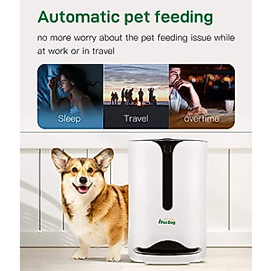 iPetDog Automatic Cat Feeder,7L Smart Auto Pet Dog Feeders, Dog and Cat Food Dispenser with Voice Recorder, Portion Control and Programmable Timer for 4 Meals