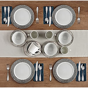 Pfaltzgraff Bryson 16-Piece Dinnerware Set, Service For 4, White