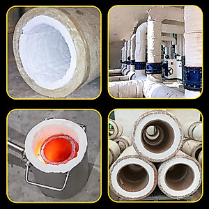 32" x24" x1" (Thick) Ceramic Fiber Blanket Fireproof Insulation Baffle Rated to 2400F, High-Temperature Resistance for oven Stoves, Kilns, Forges