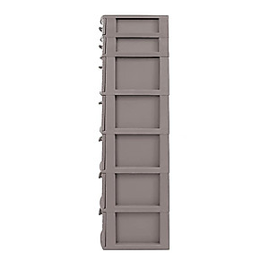 MQ Eclypse 7-Drawer Plastic Storage Unit, Taupe