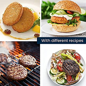 Hamburger Press Patty Maker, Slider Maker Set, 3 In 1 Hamburger Patty Mold, Essential Tool To Make Hamburgers In Different sizes As Well As Stuff Burgers. Fun For BBQ, Camping, Great Gift(Black)