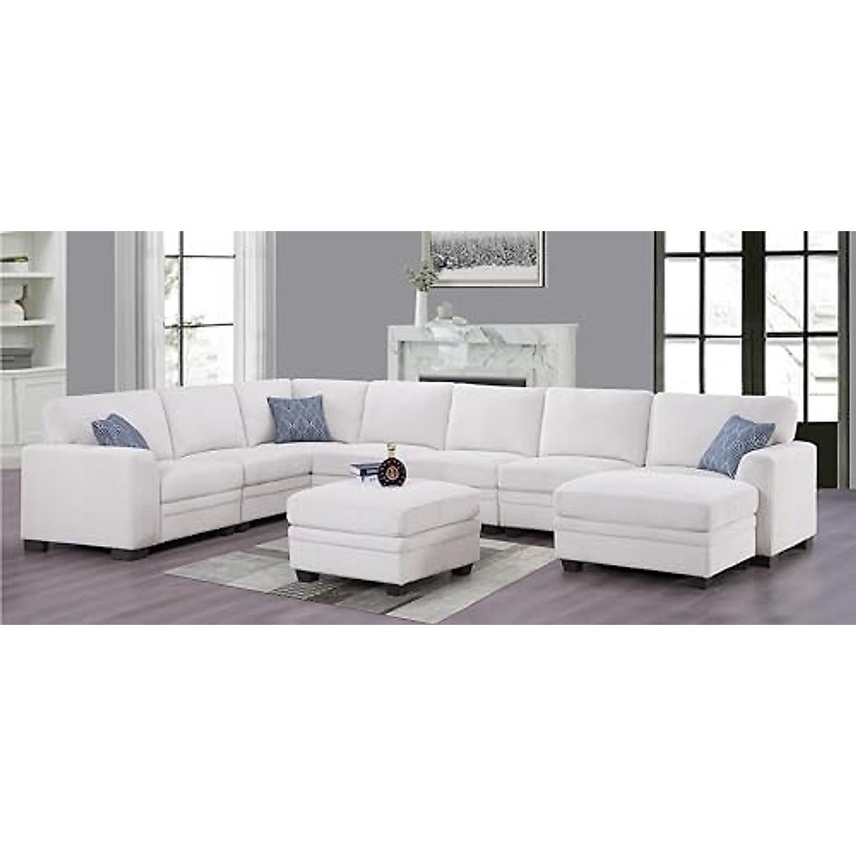 Legend Vansen 9PCS Corduroy Flexible Combination Sectional Sofa Couch