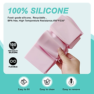 La chat Silicone Soap Molds, DIY Handmade Craft Soap bar Molds for Soaps Making, Cake Baking Mold, Biscuit Chocolate Mold, Ice Cube Tray 3 Packs