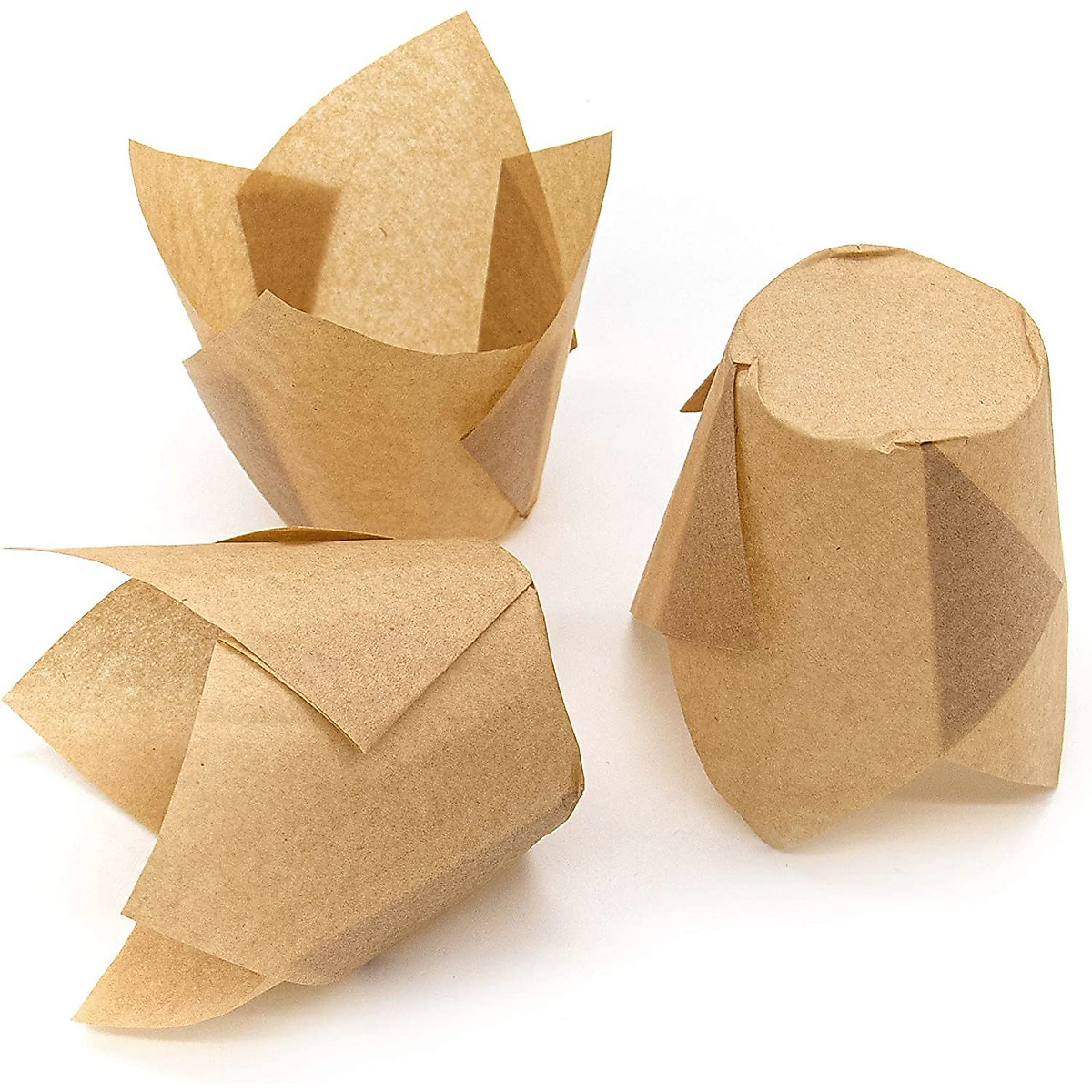 AUEAR, 150 Pack Tulip Cupcake Liners Baking Cups Grease-Proof Wrappers Muffin Paper Liner for Wedding Birthday Party Supply