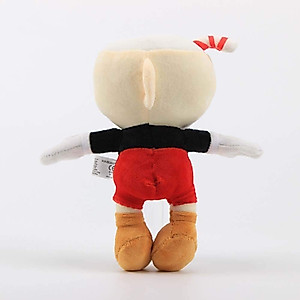 8 Pcs Cuphead Plush Toys Cuphead Mecup and Brocup Devil Boss Legendary Chalice King Dice Sunflower Stuffed Dolls Cosplay Gift 20-36cm