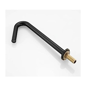 MIYANXI Brushed Gold Basin Faucet 5 Colors Single Handle Widespread Bathroom Sink Mixer Tap Deck Mounted Bathtub Mixers Crane,Kitchen Sink Faucet, Black, WJ5501