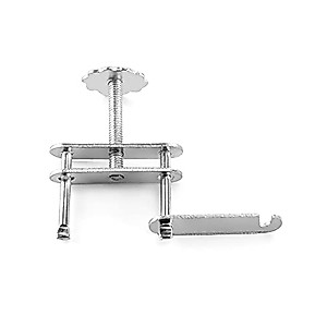 QWORK Flow Control Tubing Clamps, 10 Pack Adjustable Screw Compressor Clamp, Swivel Lower Jaw Restrictor Tubing Clamp