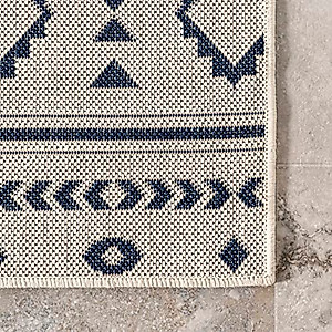 nuLOOM Frontier Droplet Striped Indoor/Outdoor Area Rug, 5' x 8', Light Grey