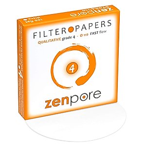 Qualitative Filter Paper 11cm Lab Filter Paper for Chemistry, Standard Qualitative Grade 4-Fast Flow 110mm(100 Discs)