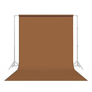 Savage Seamless Paper Photography Backdrop - Color #80 Cocoa, Size 107 Inches Wide x 36 Feet Long, Backdrop for YouTube Videos, Streaming, Interviews and Portraits - Made in USA