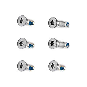 ChenGong - Silver Screws 6-Piece 1 Set Bottom Case Screws Pentalobe P5 923-01516 Replacement Compatible with 15" A1707 2016 2017 A1990 2018 2019 (Silver)
