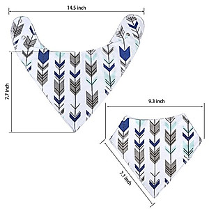 MiiYoung 10-Pack Baby Bandana Drool Bibs for Drooling and Teething Boys Girls