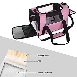 ZFBB Dog Carrier Cat Carrier Pet Carrier, Airline Approved Dog Carrier with Mesh Window, Breathable, Collapsible,Soft-Sided,Escape Proof,Easy Storage, Best for Small Medium Cats Dogs