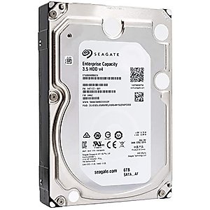Seagate Enterprise Capacity 3.5 HDD 6TB 7200 RPM 512e SATA 6Gb/s 128MB-Cache 3.5-Inch Hard Disk Drive - ST6000NM0024 (Renewed)