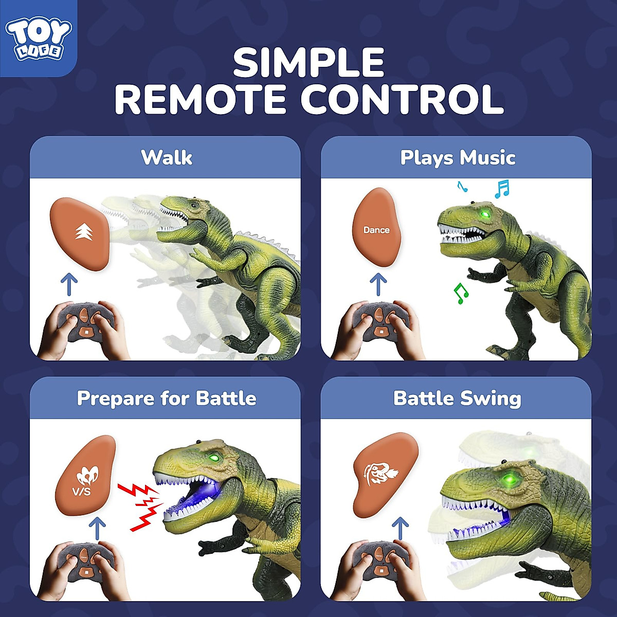 STEAM Life Dinosaur Toys for Kids 3-5,Remote Control Dinosaur Toys for Kids 8-12,Trex Toys for 4 Year Old Boys, T Rex Dinosaur Toys for Kids 5-7, Toy Dinosaurs for Boys, Toddler Dinosaur Gifts