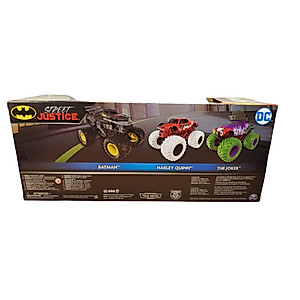 DieCast Monster-Jam Street Justice, 3 Pack (Batman, Harley Quinn, Joker) Target Exclusive!, 6056540