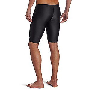 TYR Sport Men's Solid Jammer Swim Suit,Black,34
