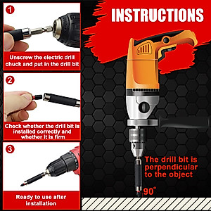YIYITOOLS Screwdriver Bit Set 45 Piece, Impact Driver Bit Set for Drills and Drivers, Assorted Steel Drill Bits in Storage Case for Wood Metal Cement Drilling and Screwdriving,YY2020051