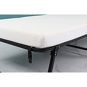 Apelila Folding Bed with Gel Thick Memory Foam Mattress Guest Beds Portable Foldable Day Bed (74.8x31.4x10.6 inch, New Arrivel)