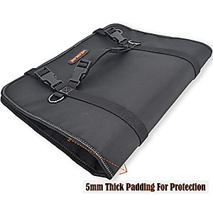 22-Pockets Wrench Roll, 0.25-1.25" Wrench-Set Tool Roll, Wrench roll bag, Tool wrap, Wrench bag, Wrench wrap, Wrench sleeve, Wrench pouch, Wrench tool roll, Wrench holder bag, Wrench roll up organizer