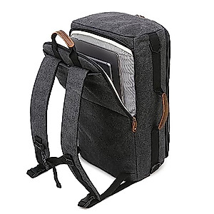 G-FAVOR Travel Backpack, Carry On Backpack 40L Large Canvas Rucksack 17 inch Laptop Backpack Duffel Bag Weekender Overnight Travel Bags