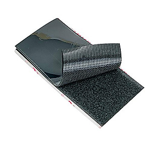 SINGER 00834 Adhesive Back Industrial Strength Hook & Loop Tape, 4-Inch by 2-Inch, 2-Count, Black