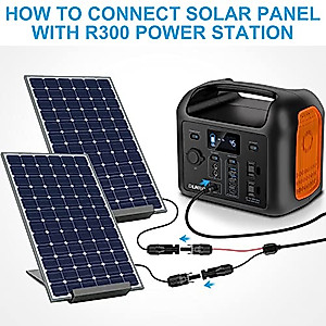 GOLABS 3.3Feet MC4 Solar Panel Connector to DC5.5x2.1mm Adapter Extension Cable 16AWG Heavy Duty Solar Charge Cable for Solar Generator Power Station and Solar Panel