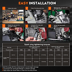 Hipa 14 132 11-S Spark Plug for NGK 3481 DCPR6E Kohler XT675 XT650 XT149 XT800 XT775 6.75 1413211