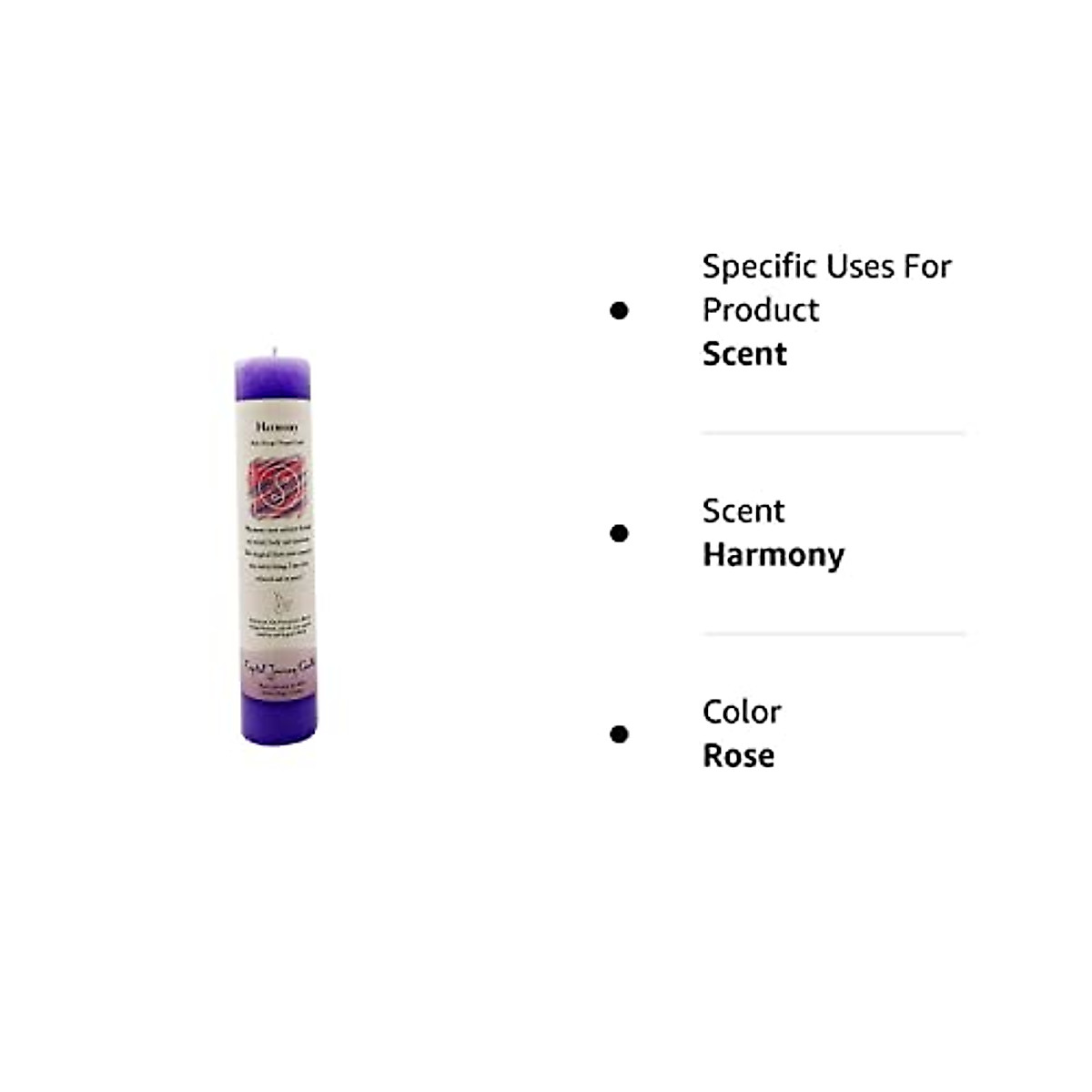 CRYSTAL JOURNEY Candle Pillar Harmony, 1 EA