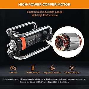 BEAMNOVA Electric Concrete Vibrator Handheld 11000 Vibration Per Minute 2HP with Shaft of 14-3/4 Feet