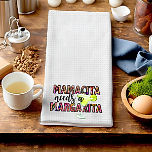 Mamacita Needs a Margarita Kitchen Microfiber Bar Tea Towel