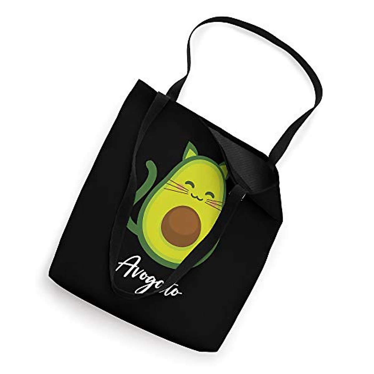 Funny Vegan Avogato Novelty Avocado Cat Meme Tote Bag