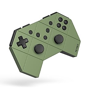 PB TAILS CHOC Portable Bluetooth Controller for Nintendo Switch | Play Games On The Go | Wireless Gamepad for Android, Switch, PC, STEAM, Raspberry Pi | Switch Turbo Controller for Travel | Green