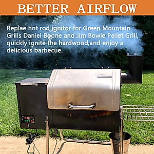 ZHOUWHJJ Replacement Igniter for 110V Green Mountain Daniel Boone and Jim Bowie Pellet Grill