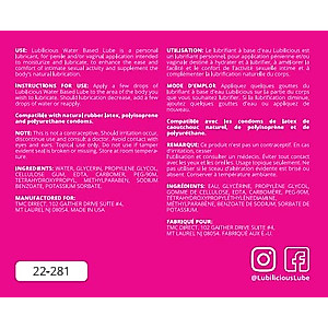 Lubilicious Water Based Lube for Couples - Personal Lube for Sex Him and Her - Natural Glide Sex Lube - Lube Water Based Lubricant for Sex Natural Compliment to Sex Things for Women Pleasure 16.5 oz