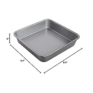 Cuisinart 9-Inch Chef's Classic Nonstick Bakeware Square Cake Pan, Silver