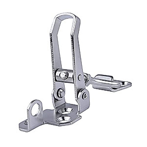 Pebbly Beach 2 Pcs Adjustable Toggle Clamp Latch,Heavy Duty Stainless Steel Padlock Latch 360Lbs Holding Capacity Lock Latches Multipurpose