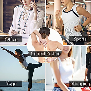 URSEXYLY Women Back Braces Posture Corrector Waist Trainer Vest Tummy Control Body Shapers for Spinal Neck Shoulder and Upper Back Support (M, Black)