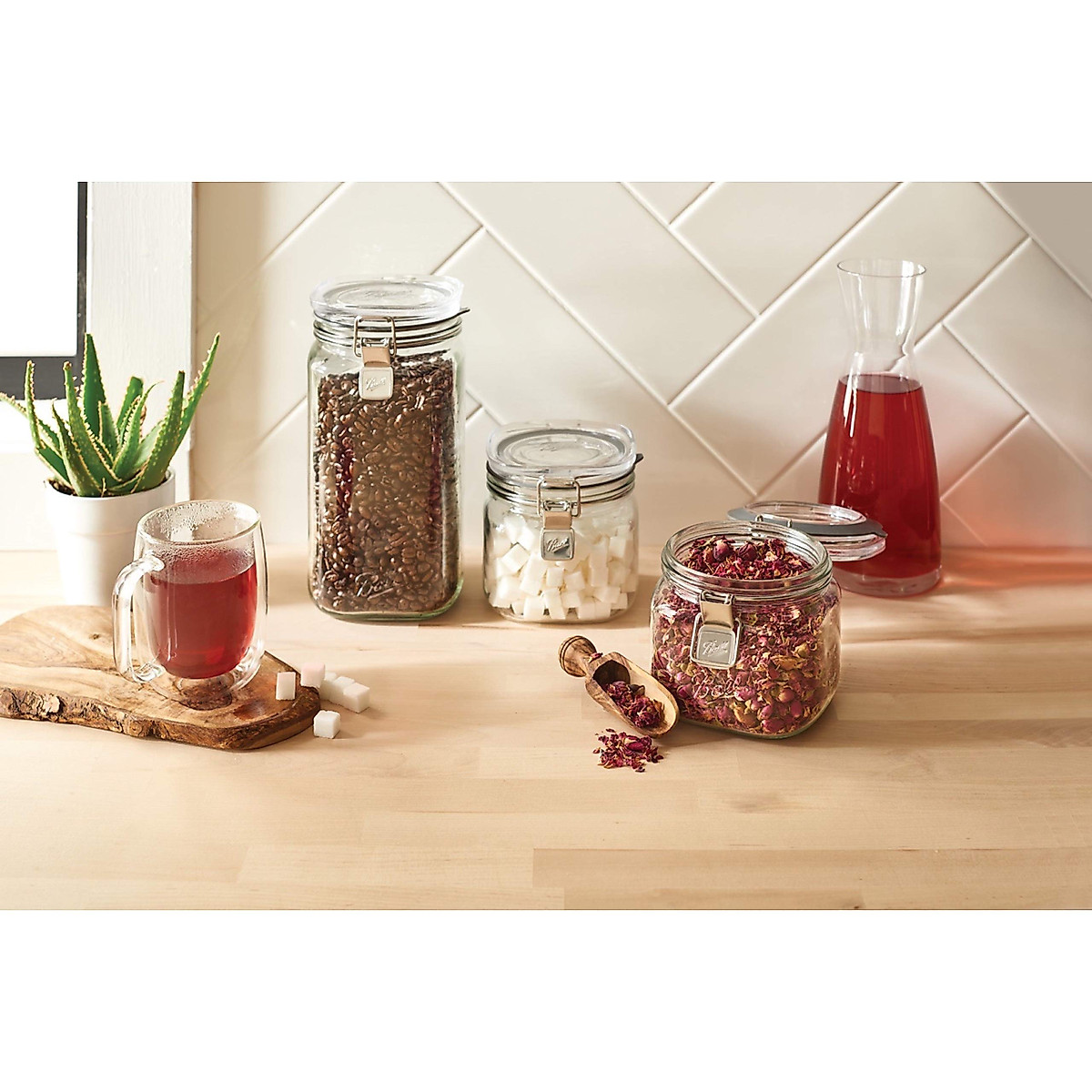 Ball Storage Latch Jars, 3-Pack