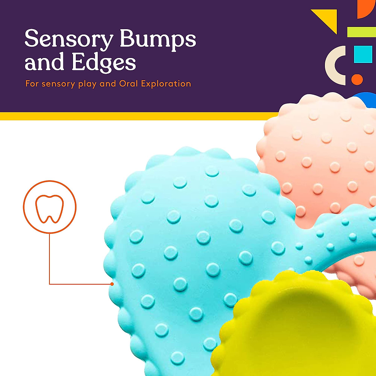 Special Supplies Teether Heart Spoon Oral Motor Therapy Tools, Textured Stimulation and Sensory Input Treatment for Babies and Toddlers, BPA Free Silicone, Dual Use Spoon Plus Teether