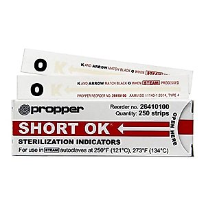 Propper 1197U64BX Manufacturing 26410300 Sterilization Indicator Strip, 8" Length (Pack of 250)
