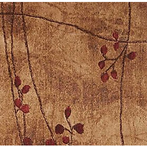 Nourison Somerset Rustic Latte 5'6" x ROUND Area-Rug, Easy-Cleaning, Non Shedding, Bed Room, Living Room, Dining Room, Kitchen (6 Round)