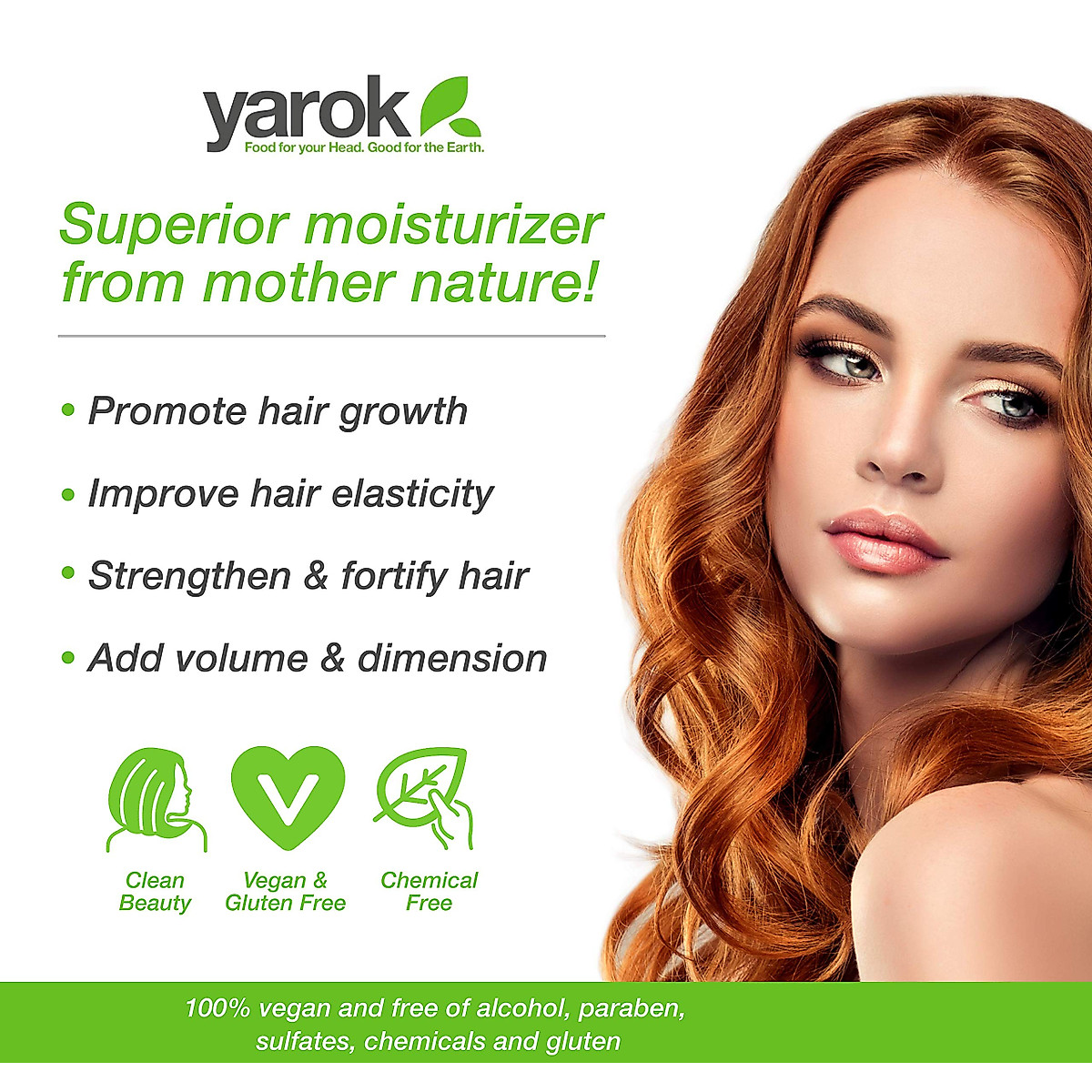 Yarok - Feed Your Volume Shampoo - Volumize, Lift & Moisturize - Nourishing & Moisturizing Cleanse - With Aloe Vera & Macadamia Nut Oil - 100% Vegan - Gluten, Sulfate, Paraben & Cruelty Free - 8.5oz