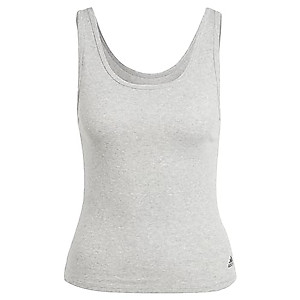 Adidas Women's Tank Top, Heather Grey, S