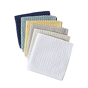 Tommy Bahama- Washcloth Set, Highly Absorbent Cotton Bathroom Decor, Low Linting & Fade Resistant (Northern Pacific Turquoise, 12 Piece)