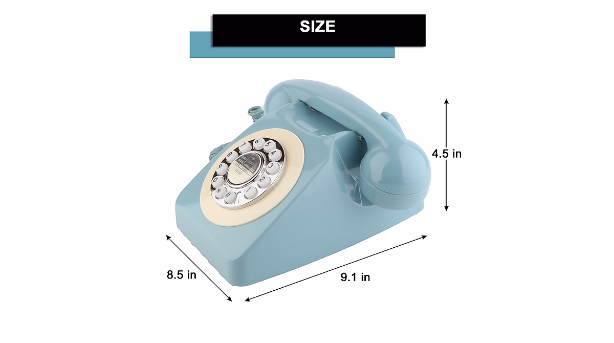 Sangyn Retro Landline Telephone Classic Vintage Corded Phone Old ...